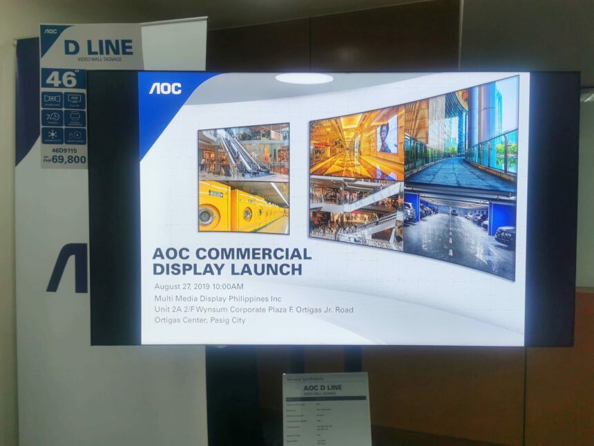 AOC Monitors launched its first Commercial Display in the Philippines!