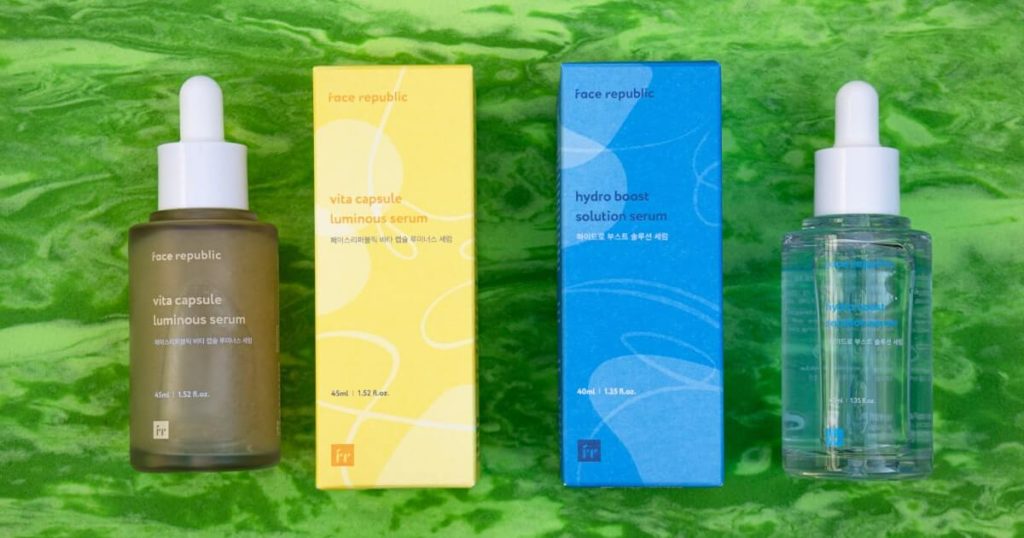 Face Republic Hydro Boost Solution Serum and Vita Capsule Luminous ...