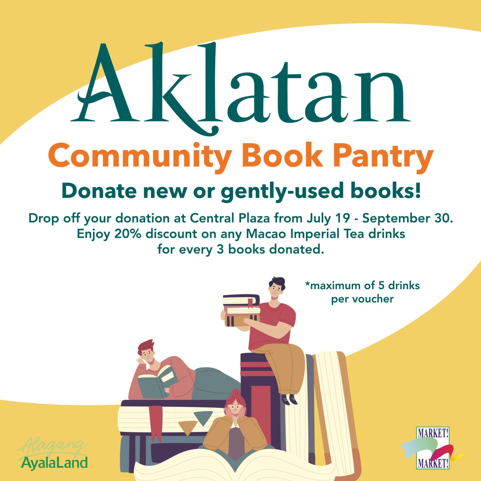 Donate Your Old or New Books to the Market Market Aklatan Book Pantry ...