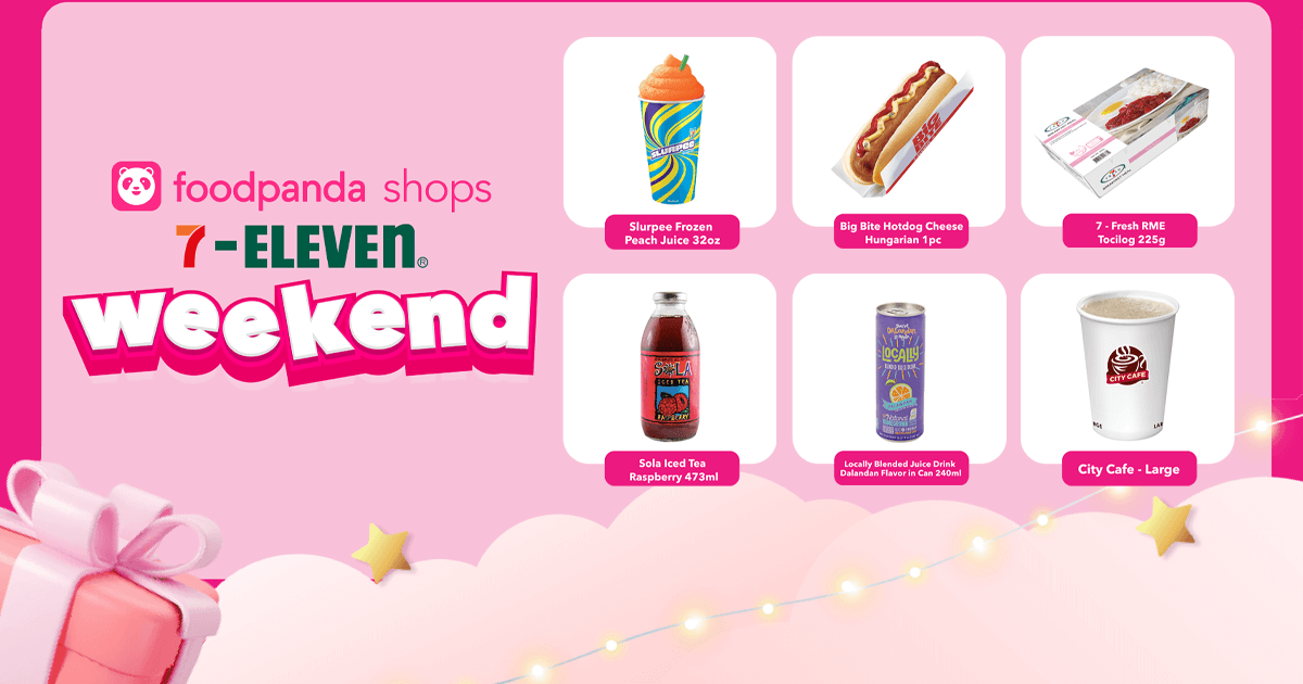 Satisfy your cravings with 7-Eleven via foodpanda shops