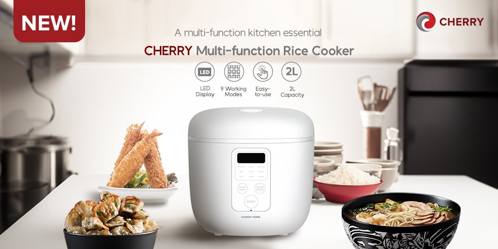Savor More Than Rice With Cherry Multi-Function Rice Cooker - Iconic MNL