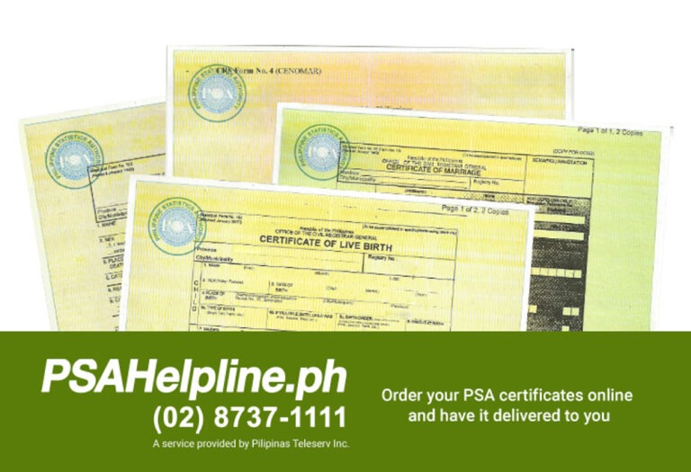 PSAHelpline: Your Online Channel for PSA Certificates - Iconic MNL