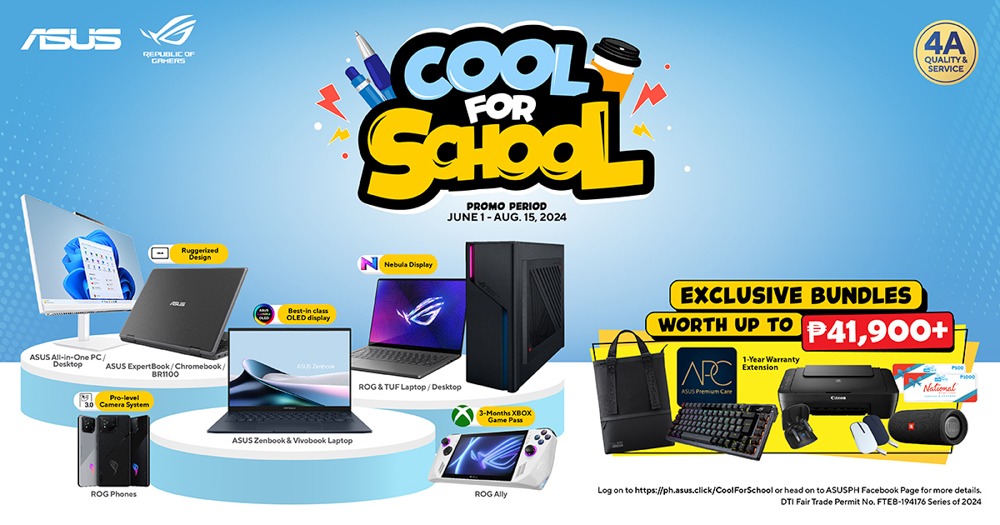 Go Back to School with the ASUS AND ROG COOL FOR SCHOOL PROMO