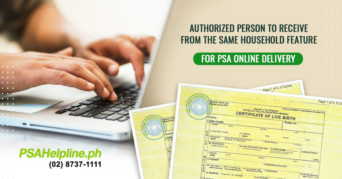 Order PSA Documents Online: Let Someone in Your Household Receive Them ...
